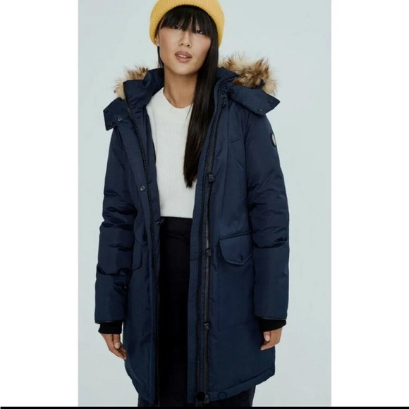 Noize | Jackets & Coats | Noize Nora Parka In Navy Blue | Poshmark